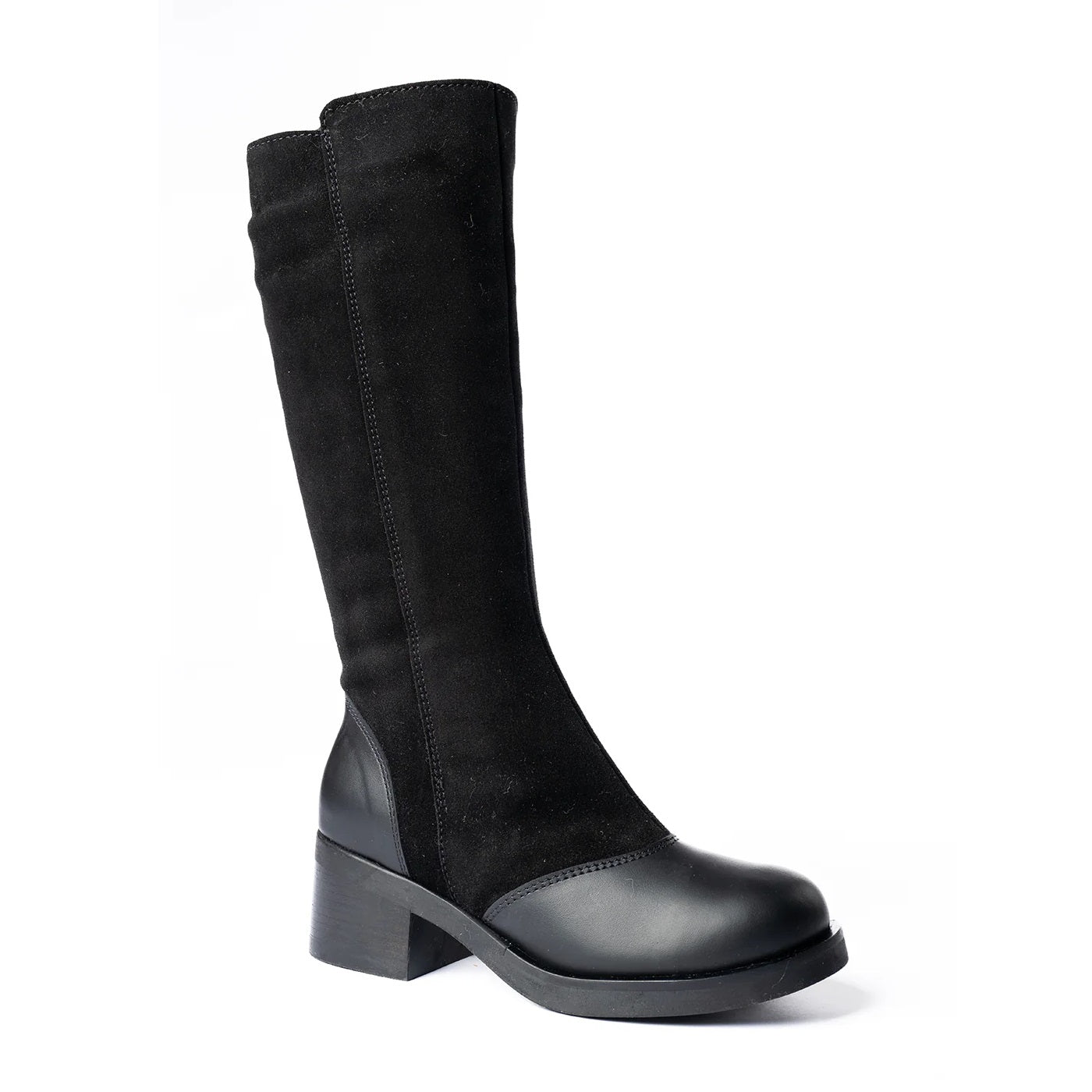 Maria Tall Dress Winter Boot (Black) - Saute Mouton